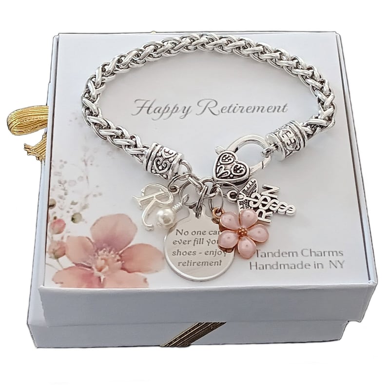Nurse Retirement Gift, Nurse Retirement Bracelet: Personalized RN/LPN ...