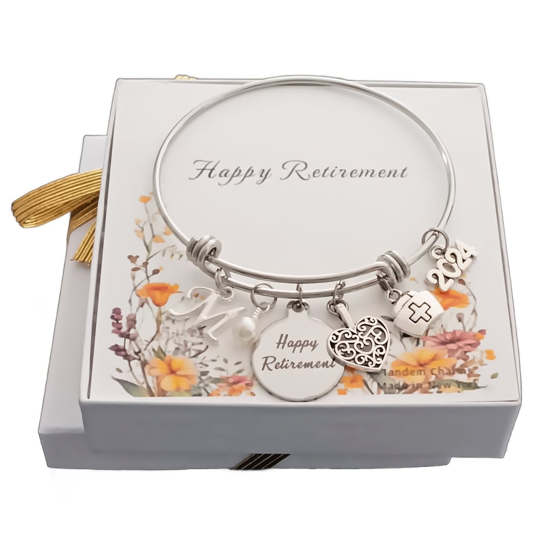 Nurse Retirement Bracelet, Retirement Gift for Nurse, Nurse Retirement ...