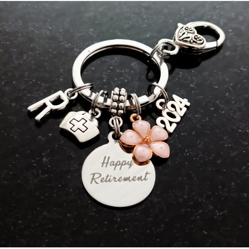 Nurse Retirement Keychain, Personalized Nurse Retirement Gift, 2024 ...