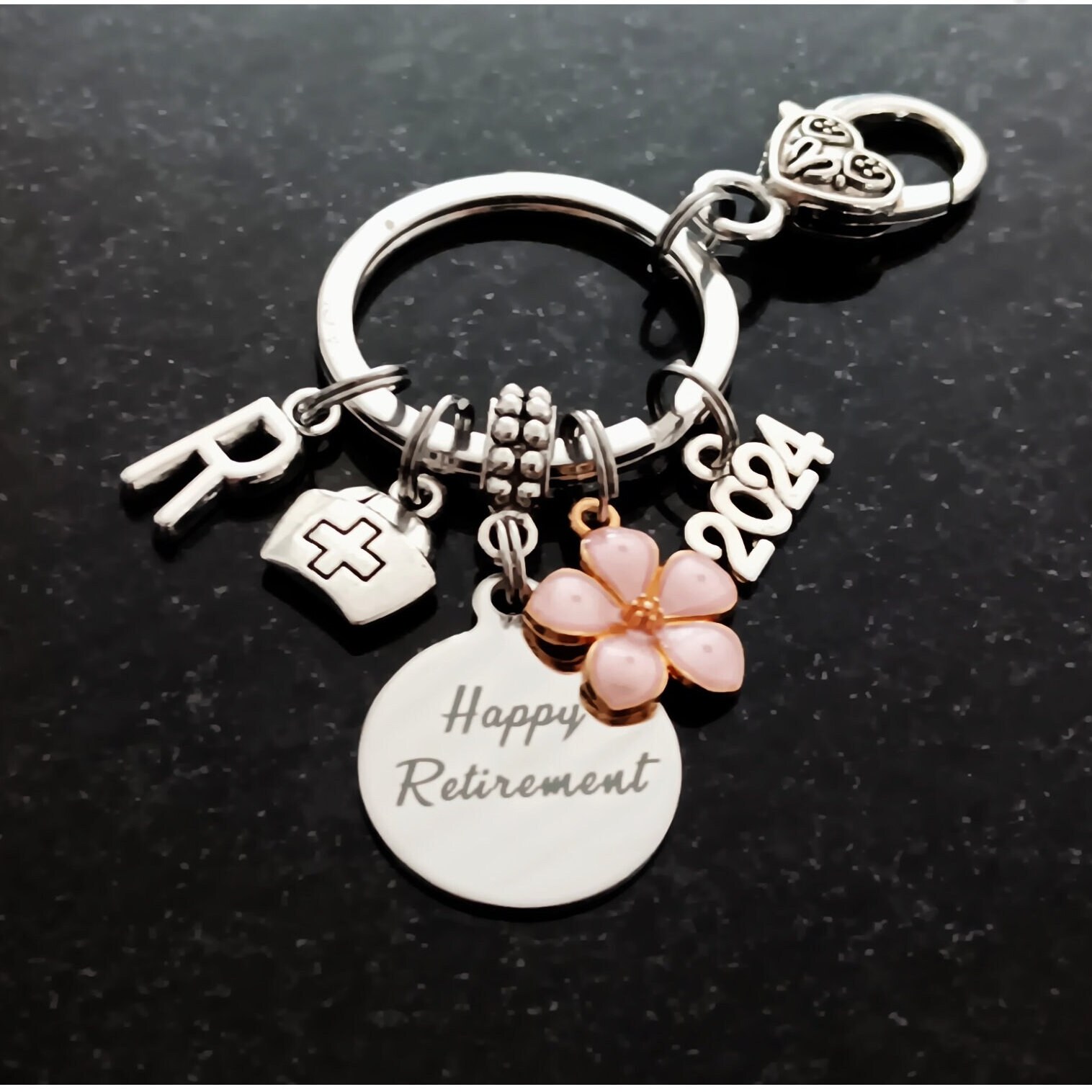 Nurse Retirement Keychain, Personalized Nurse Retirement Gift, 2024 ...