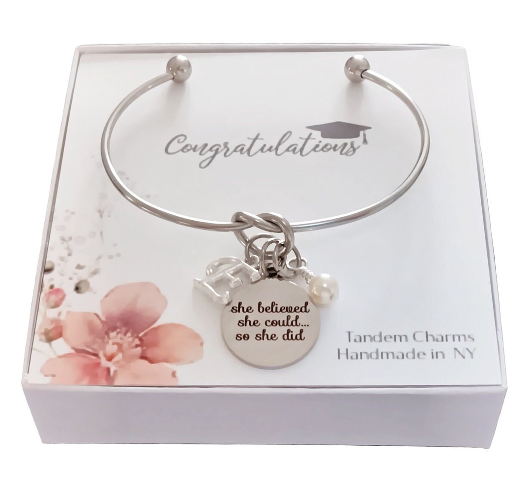 Graduation Bracelet, Personalized Graduation Bracelet, Graduate ...
