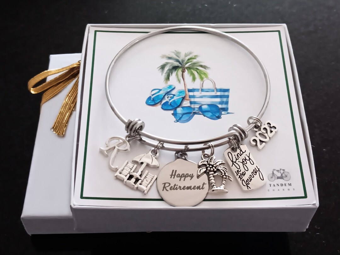 Retirement Bracelet, Retirement Gift, Retirement Jewelry, Retirement ...