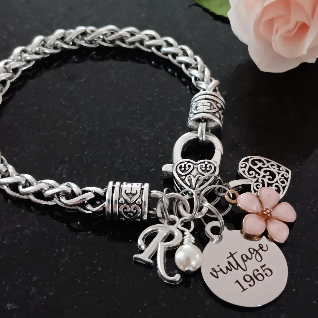 60th Birthday Gift for Her, 60th Bracelet, 60th Birthday Jewelry ...