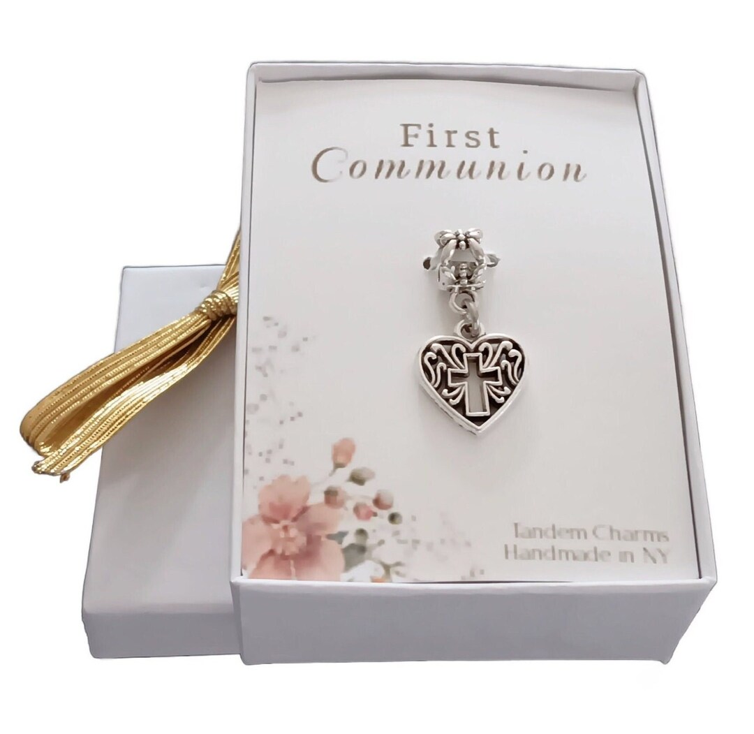 First Communion Charm, First Communion Jewelry, Holy First Communion ...