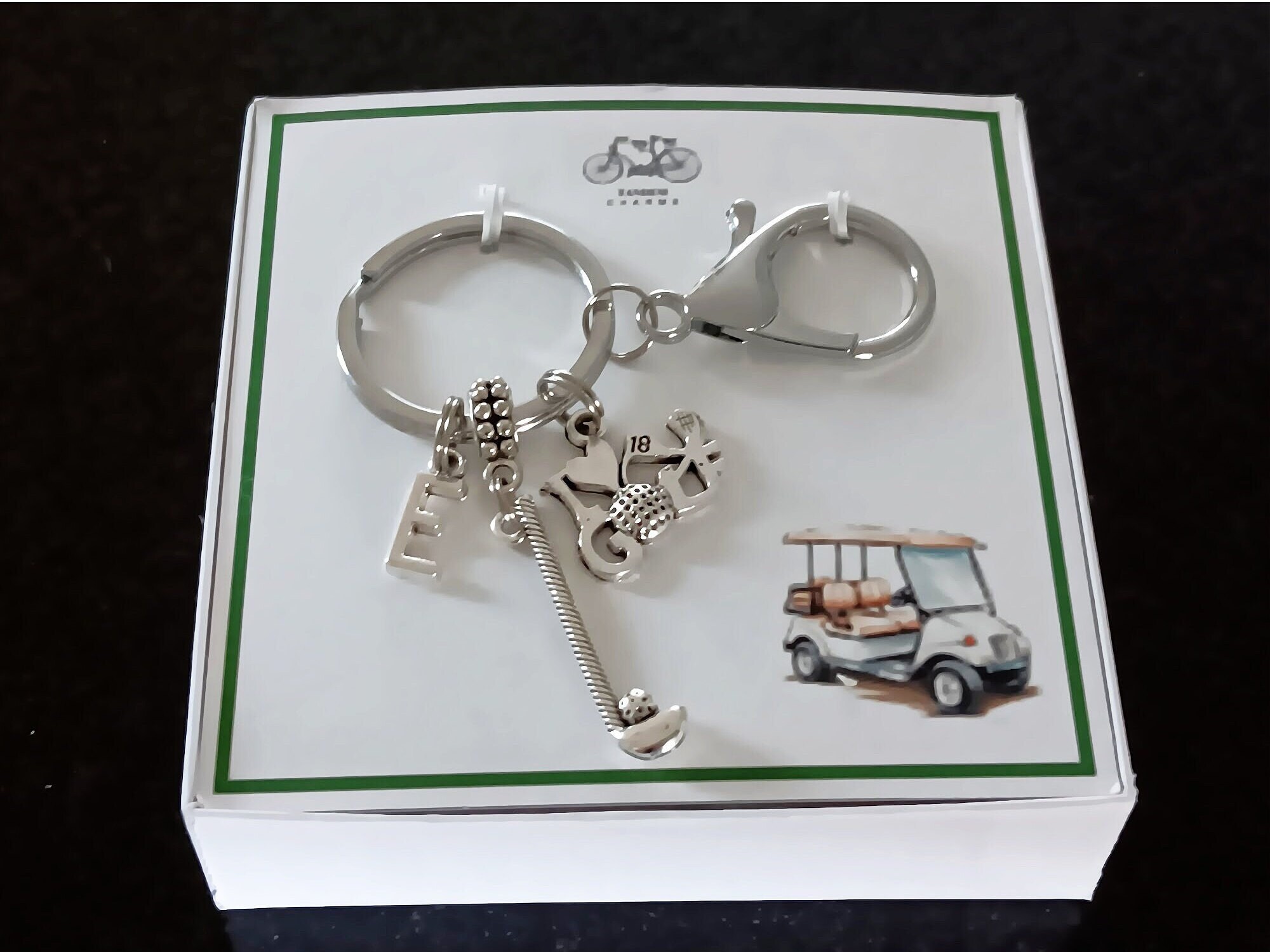 Golf Key Chain, Golf Keychain, Personalized Golf Keychain, Golfing Gift ...