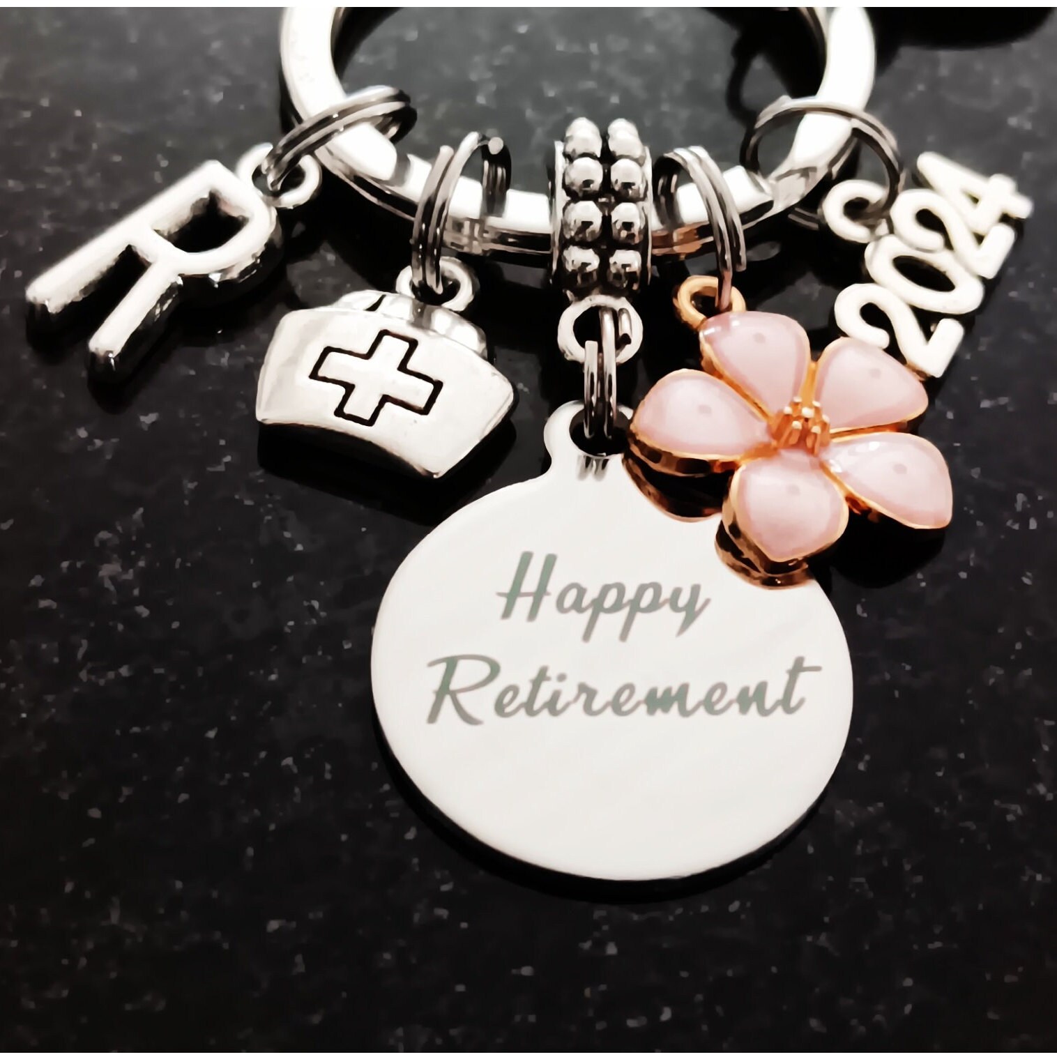 Nurse Retirement Keychain, Personalized Nurse Retirement Gift, 2024 ...