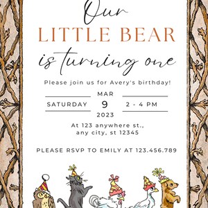 Little Bear Birthday Invitation Little Bear Books Little Bear Show ...