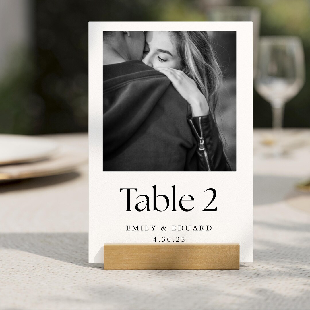 Wedding Table Numbers Editable Template for Reception, Table Number ...