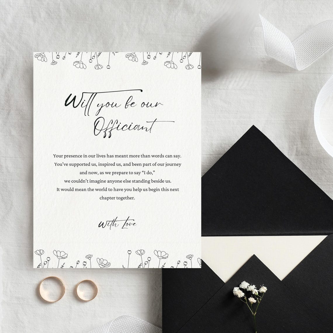 Officiant Proposal Card Digital Download Will You Marry Us Card ...