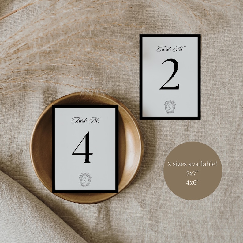Old Money Table Numbers for Wedding Aesthetic, Wedding Table Number ...