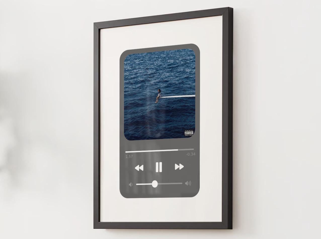 SZA Apple Music Song Cover Poster | Spotify and Apple Music Album Art ...