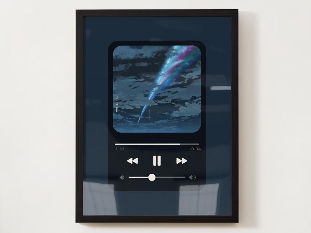 Anime Song Cover Art Poster: Unique Music Lover Gift (digital Print) - Etsy