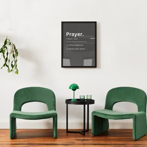 Prayer Definition Wall Art, Christian Home Decor, Digital Download - Etsy