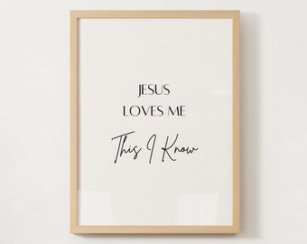 Jesus Loves Me This I Know Poem - Etsy