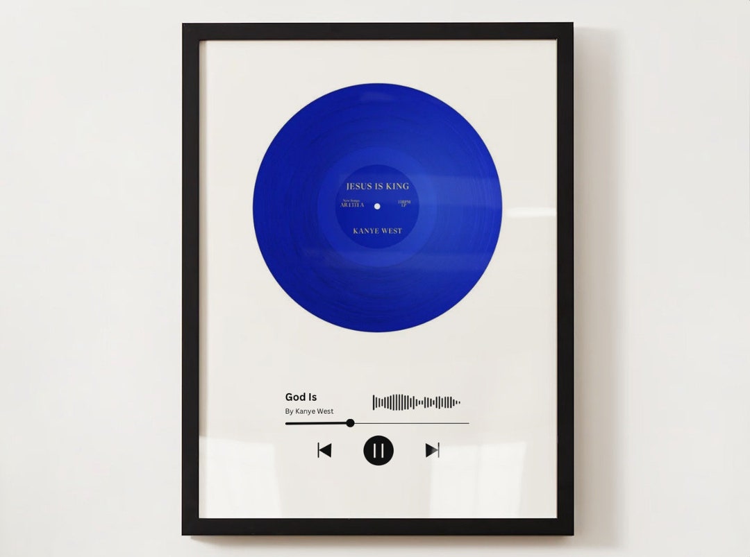 God is by Kanye West, Spotify Cover Wall Art, Christain Home Decor ...