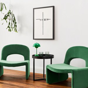 YHWH Cross Wall Art | Yahweh Hebrew Name of God | Christian Faith Decor ...