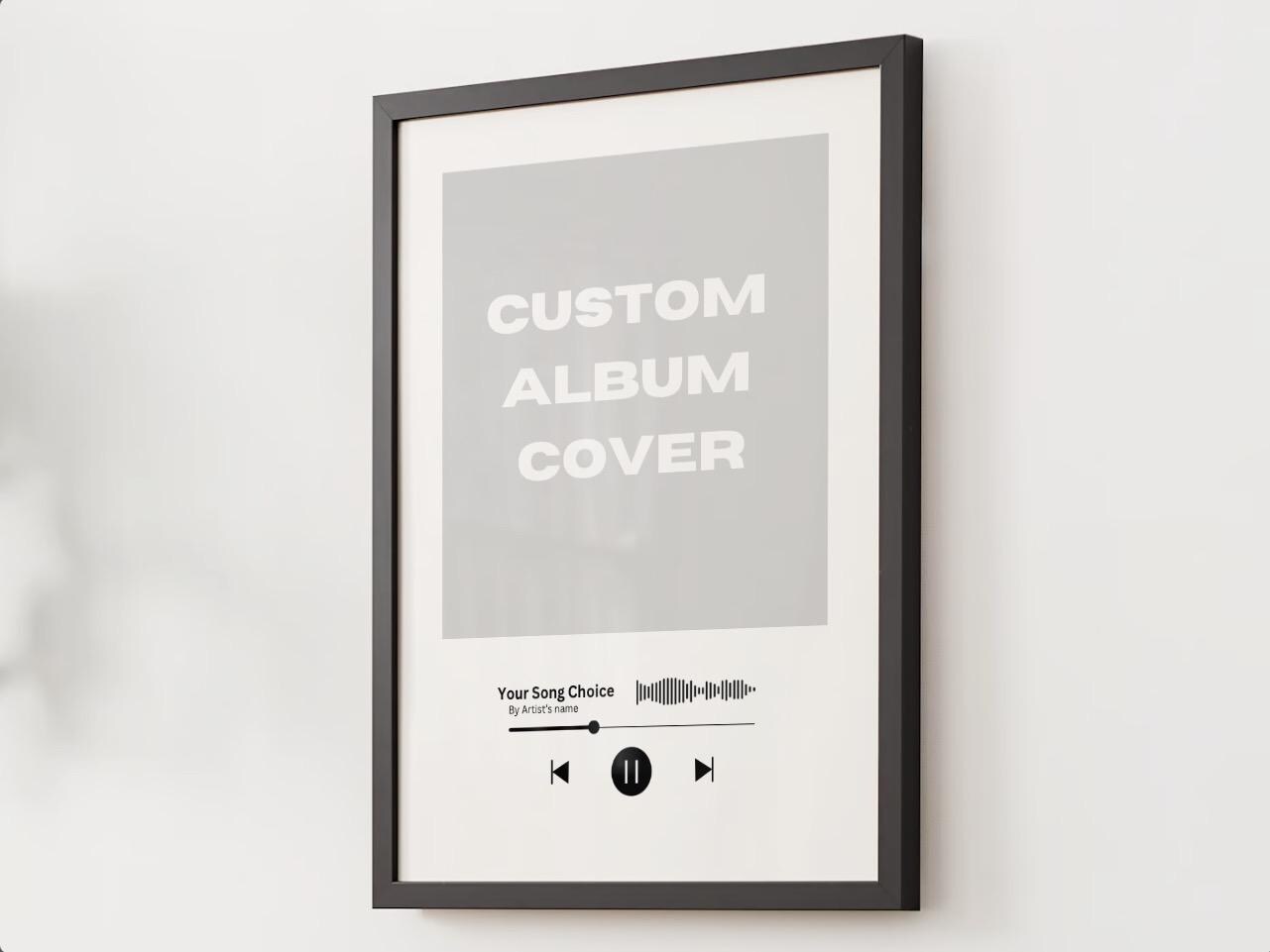 Custom Song Cover Poster Personalized Spotify Album Art Custom Digital ...