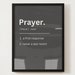 Prayer Definition Wall Art, Christian Home Decor, Digital Download - Etsy