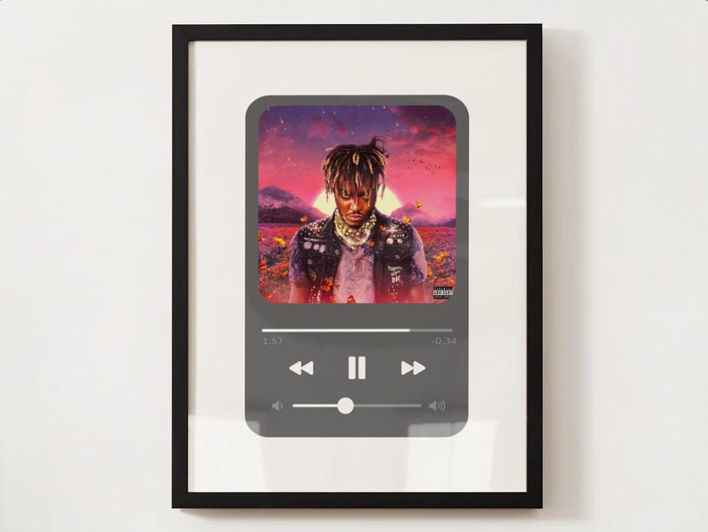 Juice WRLD Apple Music Song Cover Poster | Spotify and Apple Music ...