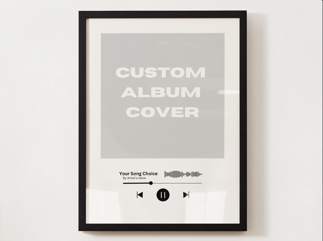 Custom Song Cover Poster | Personalized Spotify Album Art | Custom ...