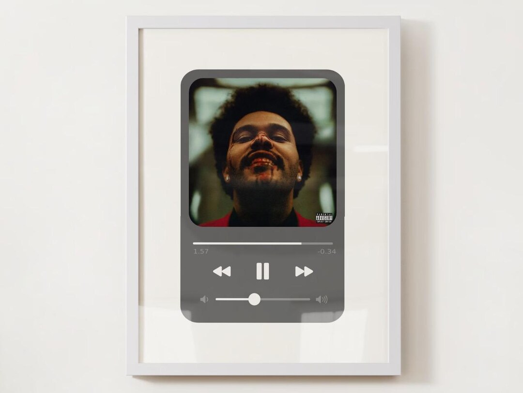 The Weeknd Song Cover Art Print: Music Lover Gift (digital Print) - Etsy