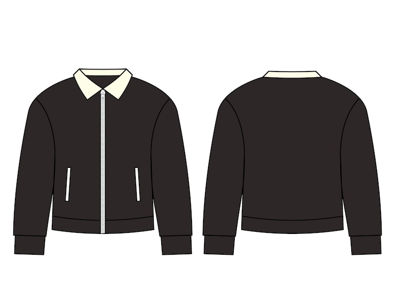 Work Jacket, Workwear, Streetwear, Tech Pack Template, Mock up Template ...