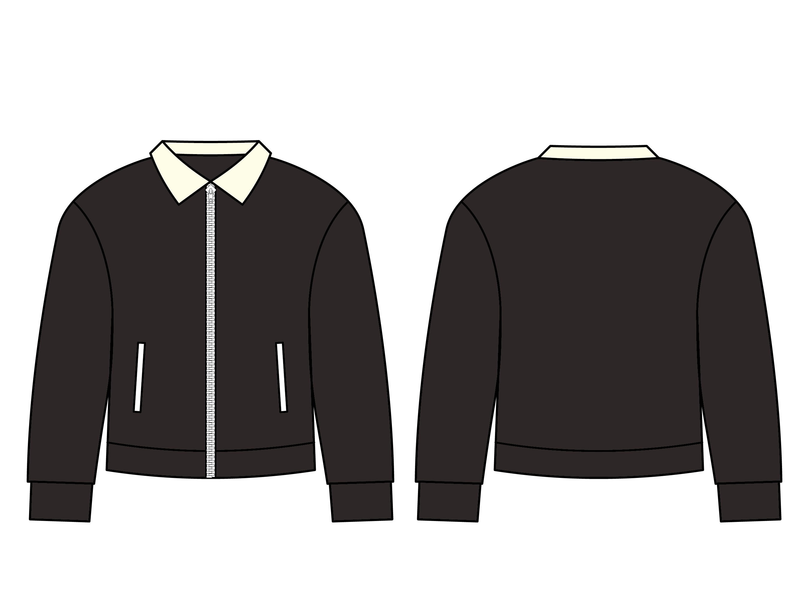 Work Jacket, Workwear, Streetwear, Tech Pack Template, Mock up Template ...