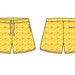 Mesh Shorts, Streetwear, Tech Pack Template, Mock up Template, for ...
