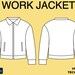 Work Jacket, Workwear, Streetwear, Tech Pack Template, Mock up Template ...