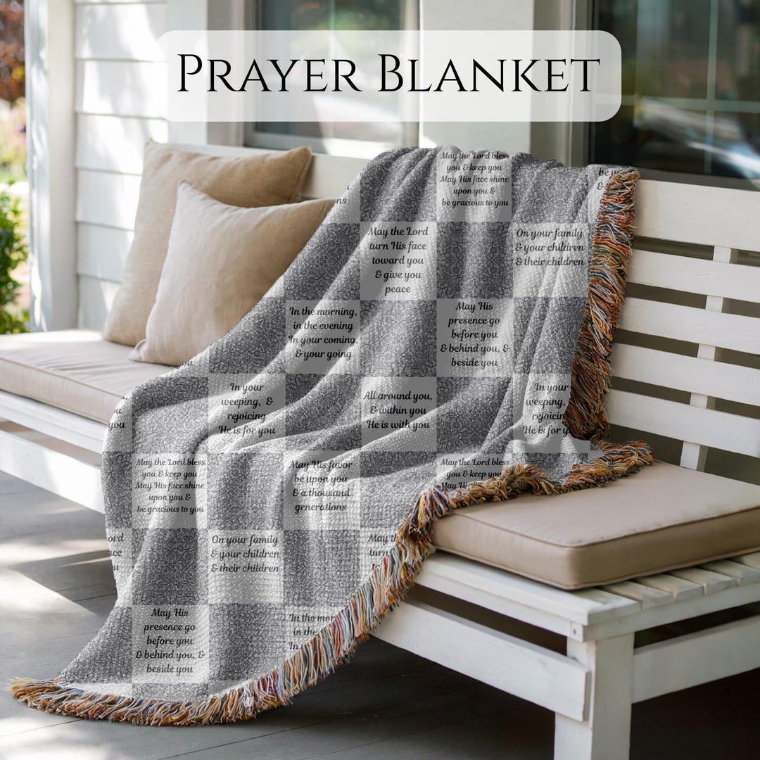 Prayer Blanket - Personalized Bible Verse Throw, Inspirational ...