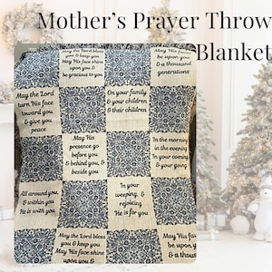 Numbers 6:24-26 Prayer Blanket, Christian Woven Throw, Bible Verse ...