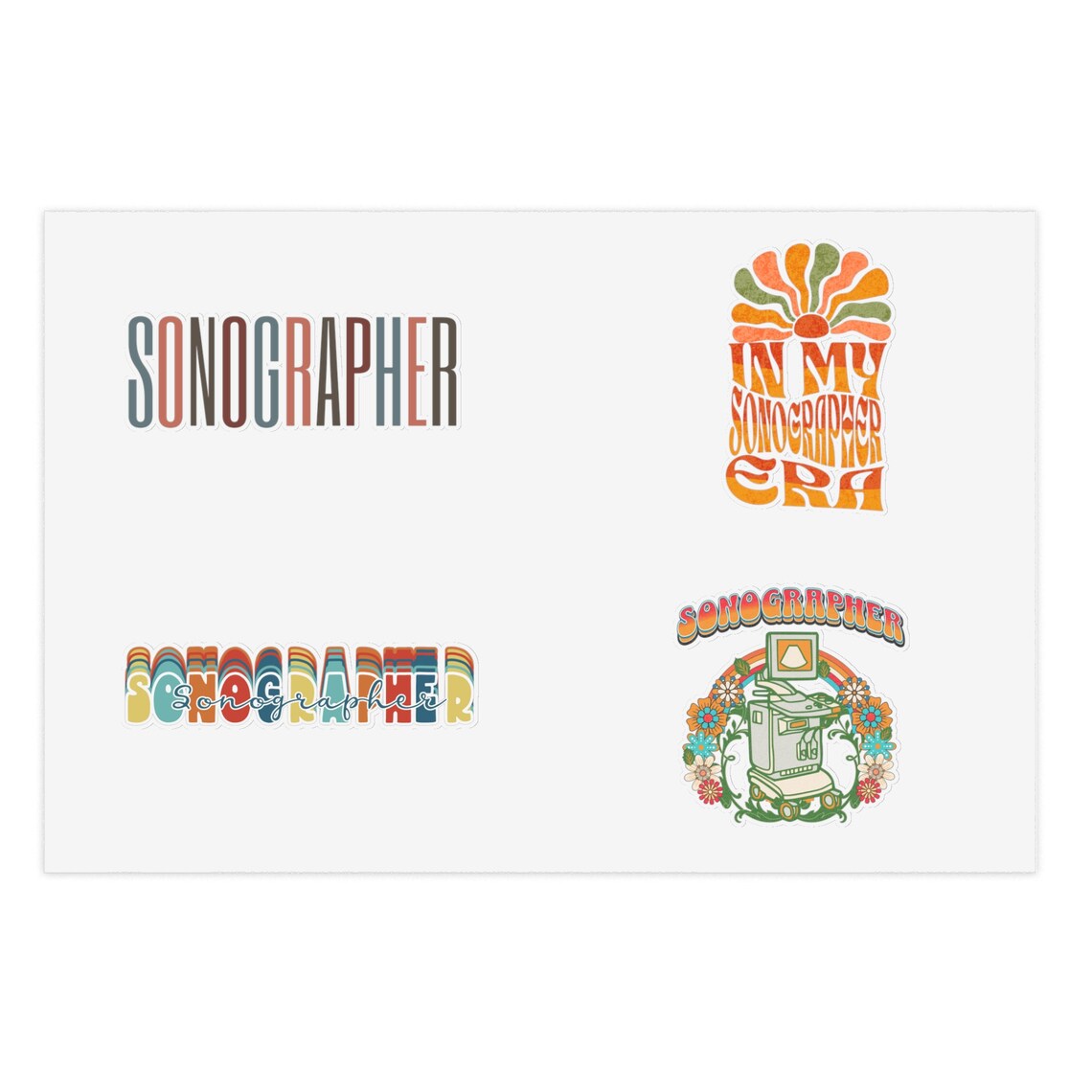 Sonographer Stickers for Ultrasound Tech Sonography Student Vinyl ...