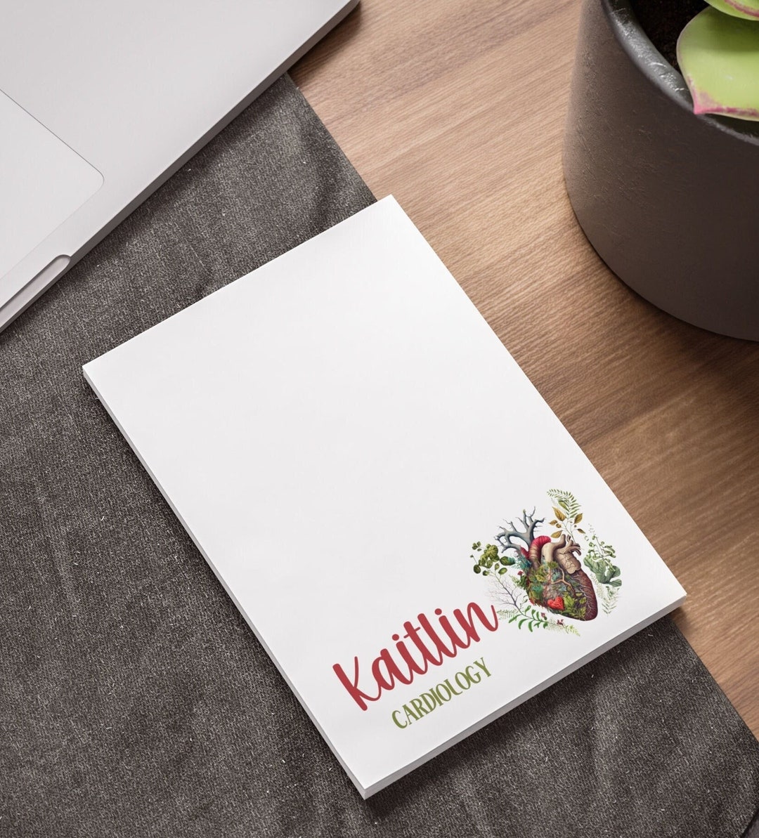 Personalized Cardiology Nurse Notepad: Anatomical Heart Sticky Notes - Etsy