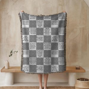 Christian Blanket Prayer Throw Religious Wall Hanging Spiritual Gift ...