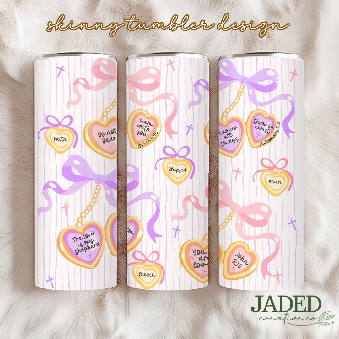 Faith Charms Tumbler Design | Digital Download PNG File for Sublimation ...