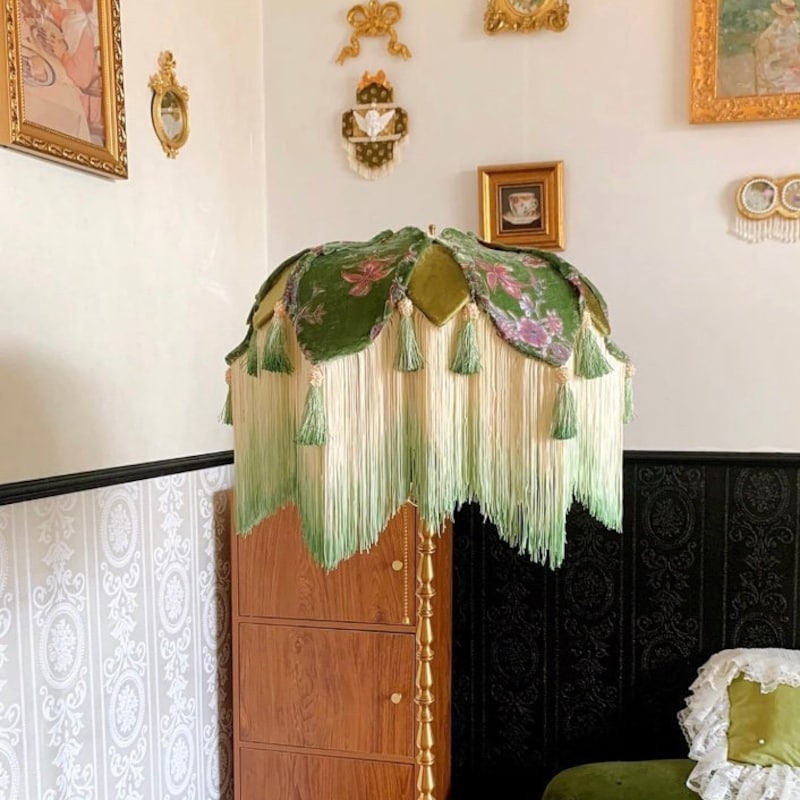 Fringed Lampshade - Etsy