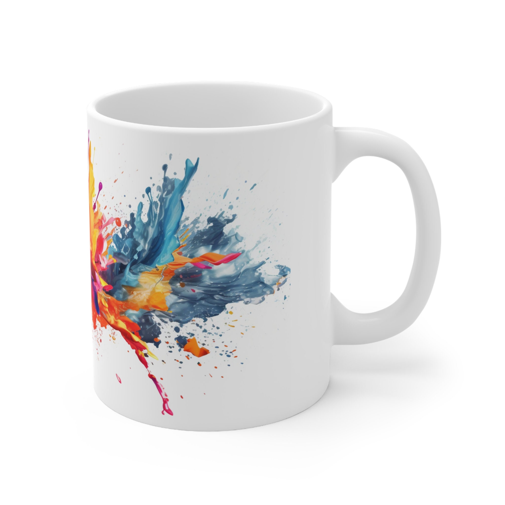 Splash Mug, Splash Art Mug, Colorful Art, Color, Splash Art - Etsy