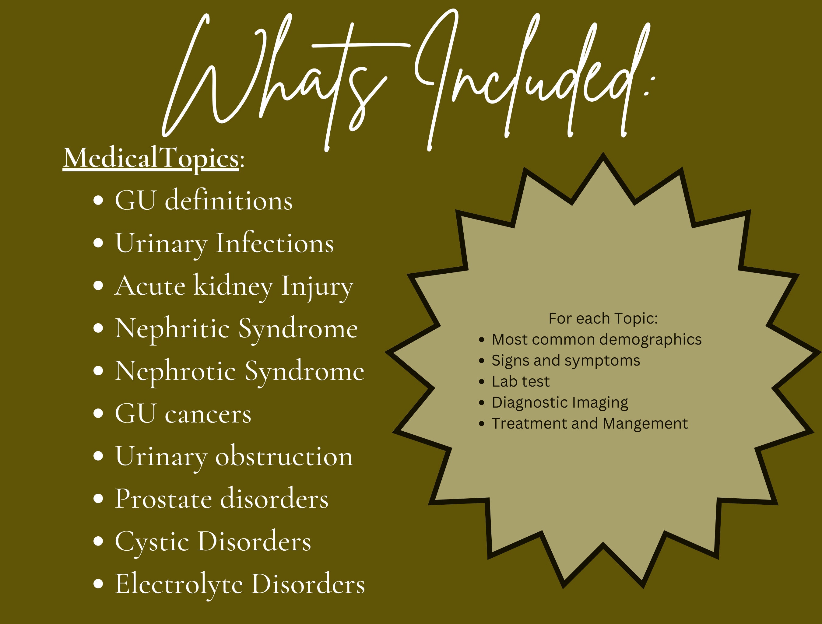 Urology & Nephrology Comprehensive Study Guides | Digital Download ...