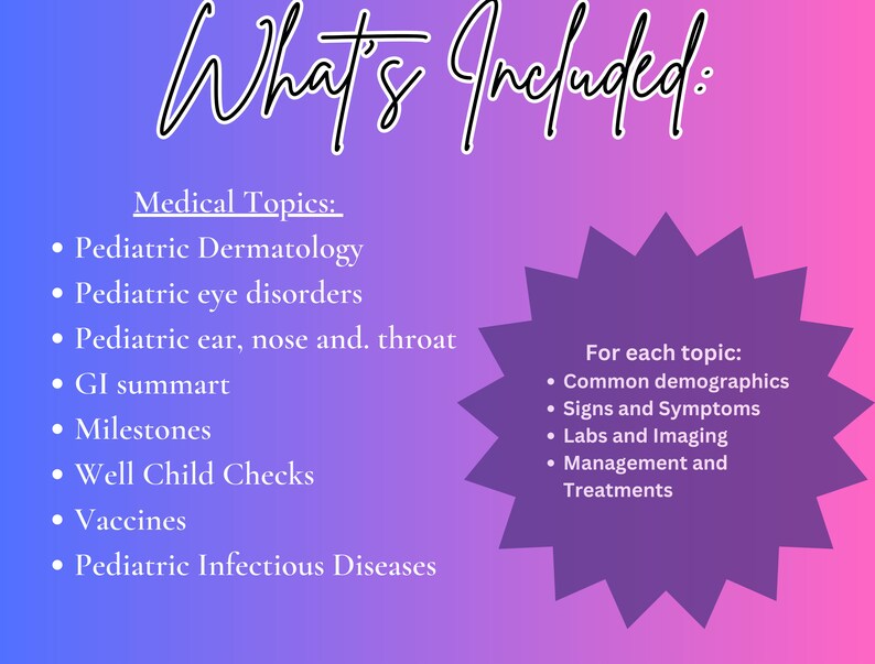 Comprehensive Pediatric Study Guides for Medical, PA, Nursing & NP ...