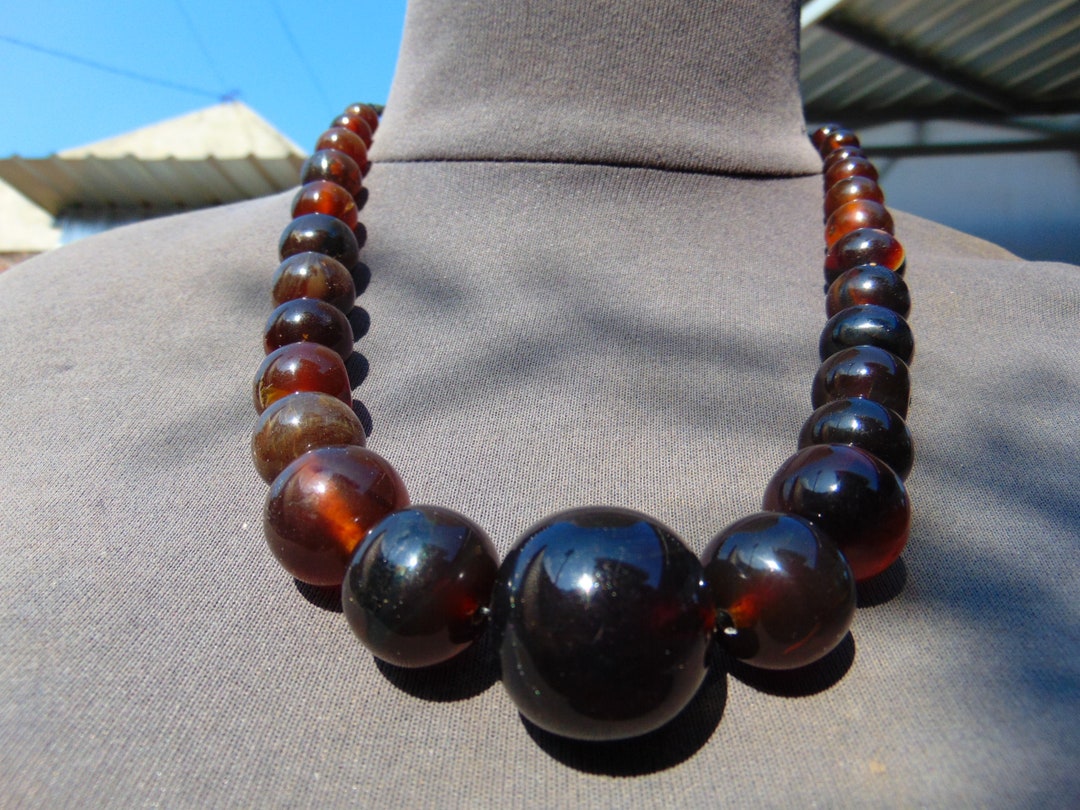66 Gr 26 Pcs Indonesia Dark Red Amber for Healing NE215 - Etsy