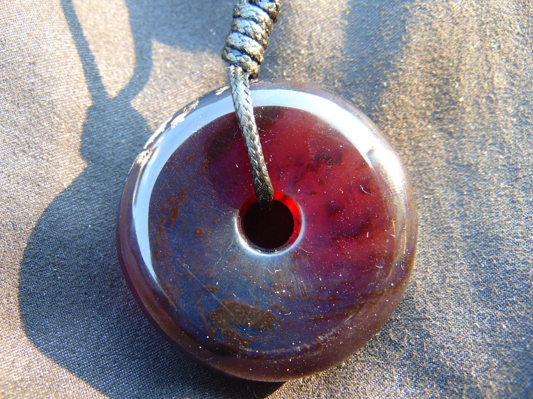 33 Gr Donut Pendant 49x19 MM Indonesia Blue Violet Red Amber D1 for ...