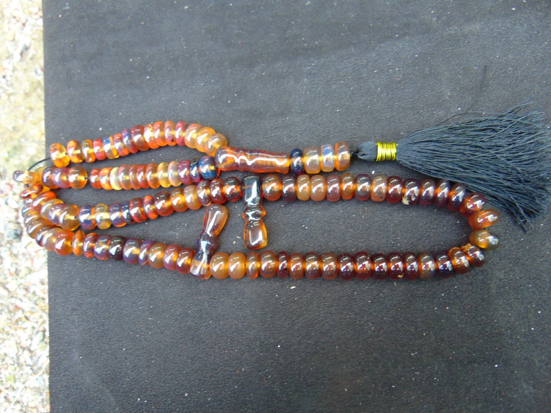 Tasbih Mesbah Rosary 99 Pcs 72 Gr Indonesia Honey Blue Yellow - Etsy