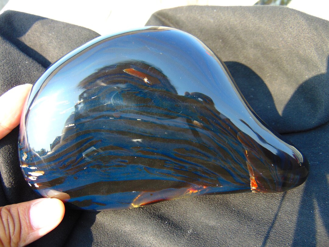 554 Gram Full Polished Indonesia Blue Zebra Amber - Etsy