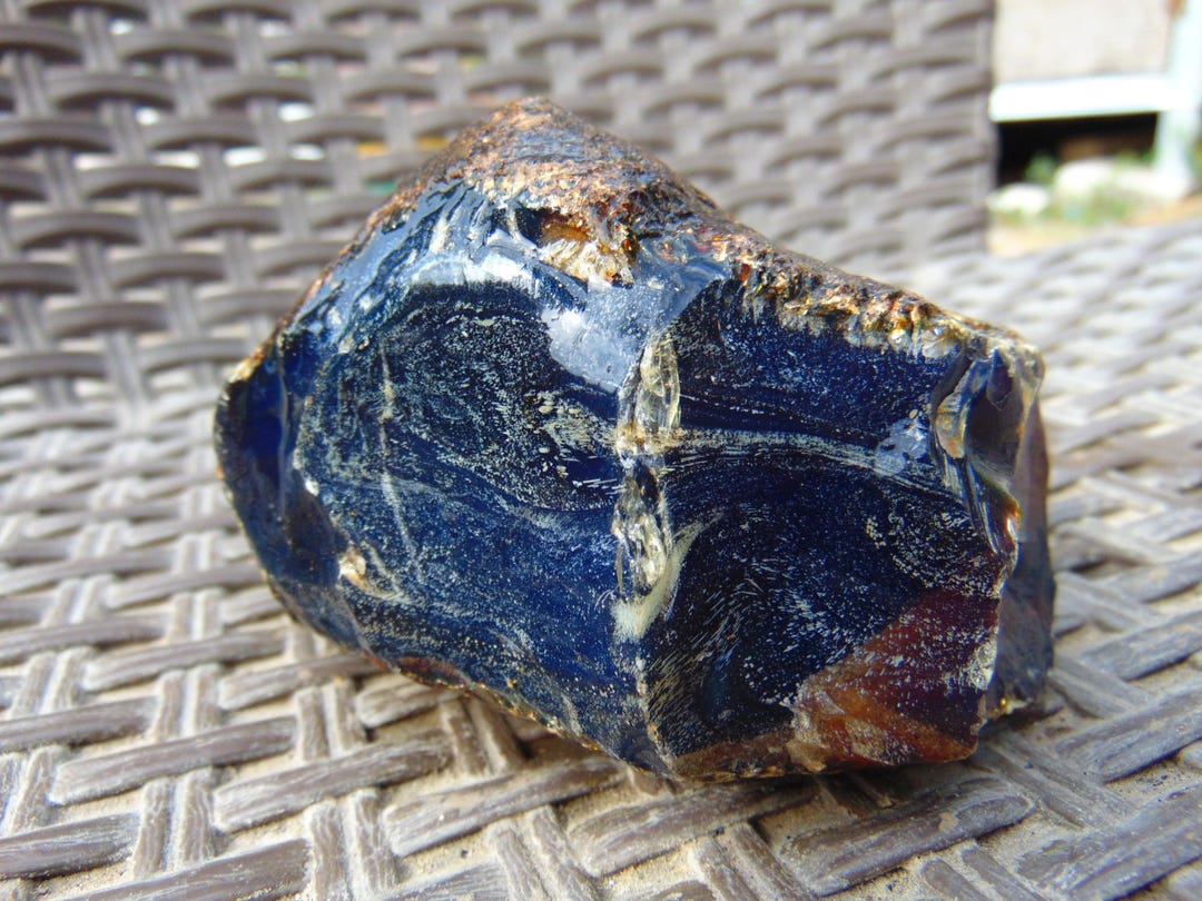 177 Gram Rough Raw Indonesia Sumatra Crystal Blue Amber for Healing ...