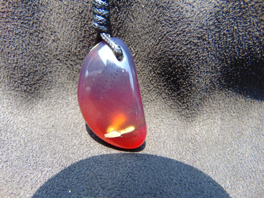 11 Gr Pendant 40x24x19 Mm Indonesia Blue Purple Amber for Healing N58 ...