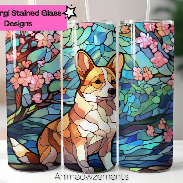 Corgi Dog Stain Glass - Etsy