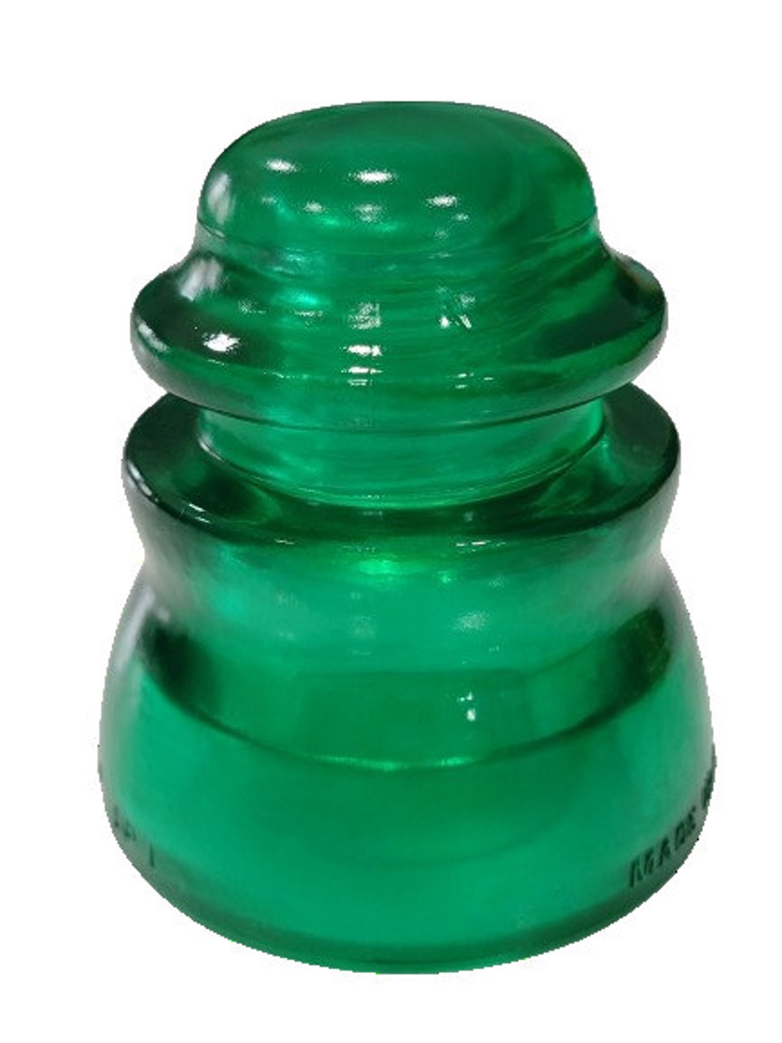 3 Large Glass Insulators Any Color Combo | Choose 3 | Vintage Glass ...