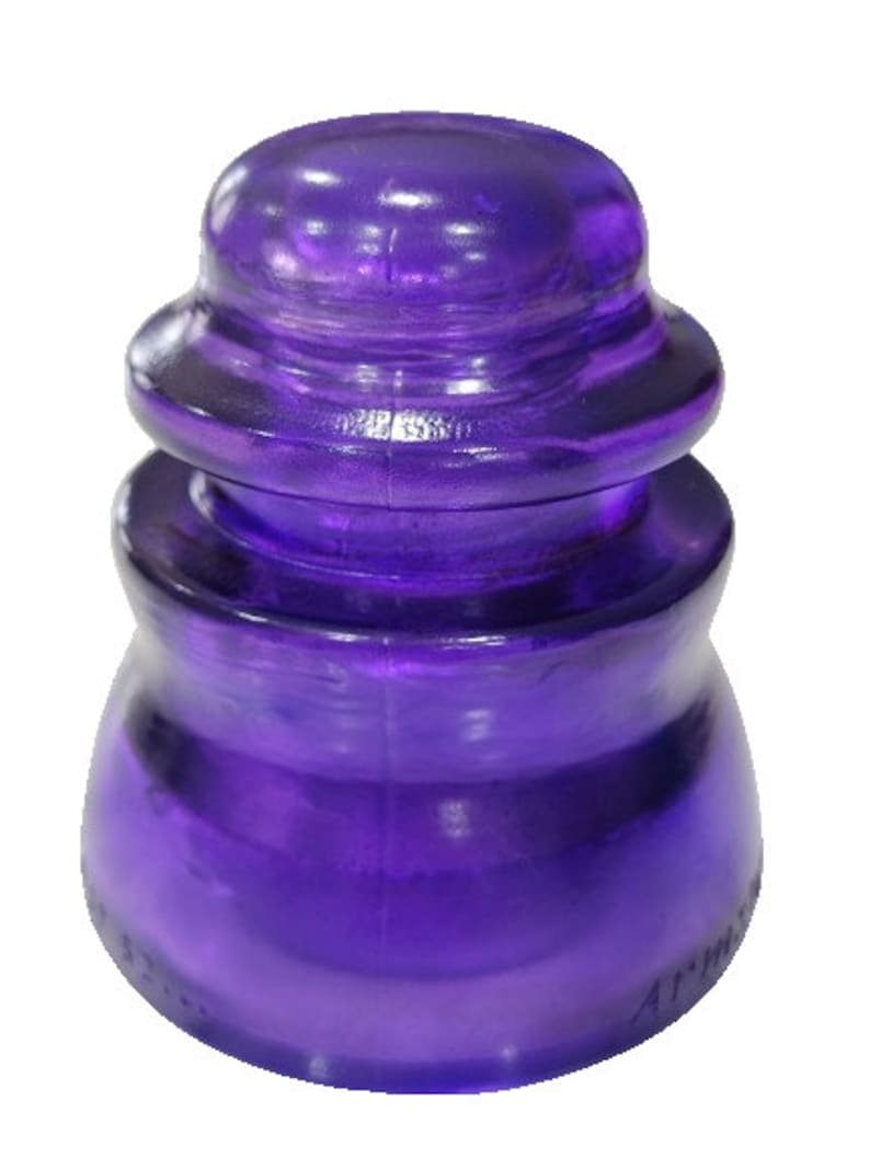 Old Glass Insulator | Decorative Railroad Glass | Colorized Insulator ...