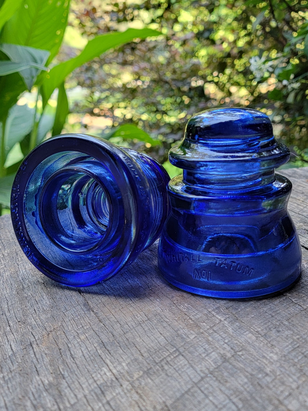3 Vintage Glass Insulators Colorized Cobalt Blue Set of 3. Experienced ...