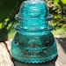 Vintage Hemingray 42 Glass Insulator Glow in the Dark Blue Decorative ...